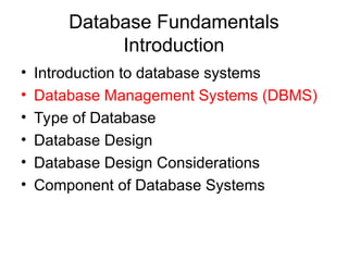 Intro Duction of Database and its fundamentals .ppt