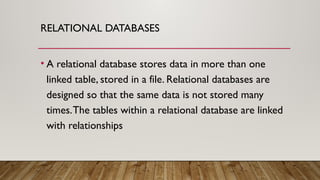 INTRODUCTION TO DATABASE............pptx
