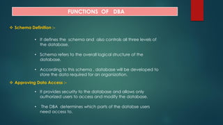 Database Administrator: Roles & Responsibilities | PDF