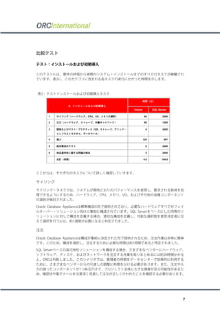 データベース導入における所要時間と容易性の比較調査 - Oracle Database Appliance VS Microsoft SQL ...