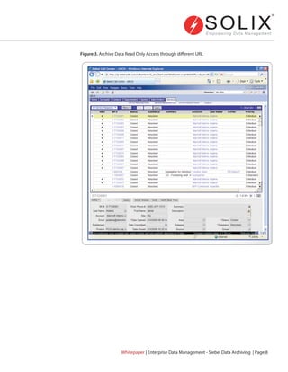 Database Archiving: The Key to Siebel Performance | PDF