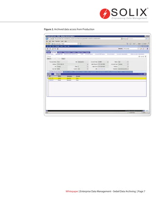 Database Archiving: The Key to Siebel Performance | PDF