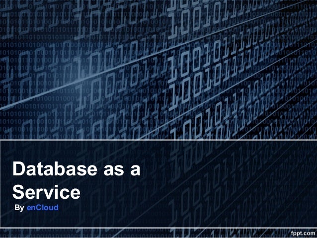Database as a Service (DBaaS)