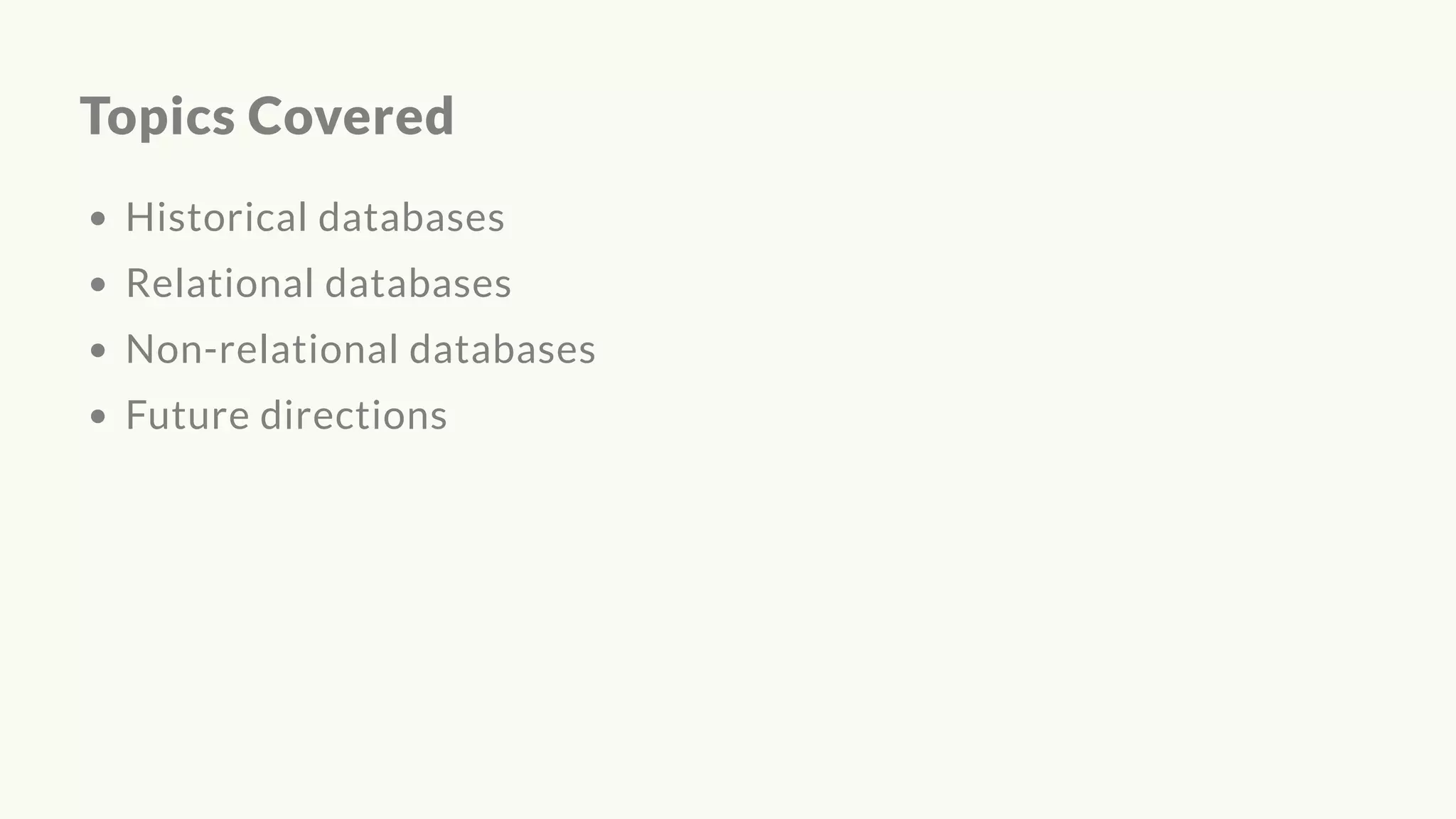 Database Systems - A Historical Perspective | PDF