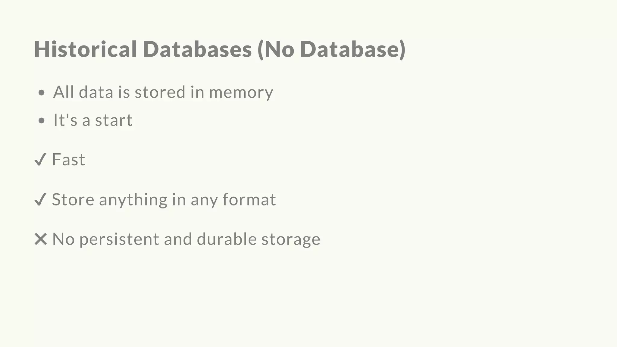 Database Systems - A Historical Perspective | PDF