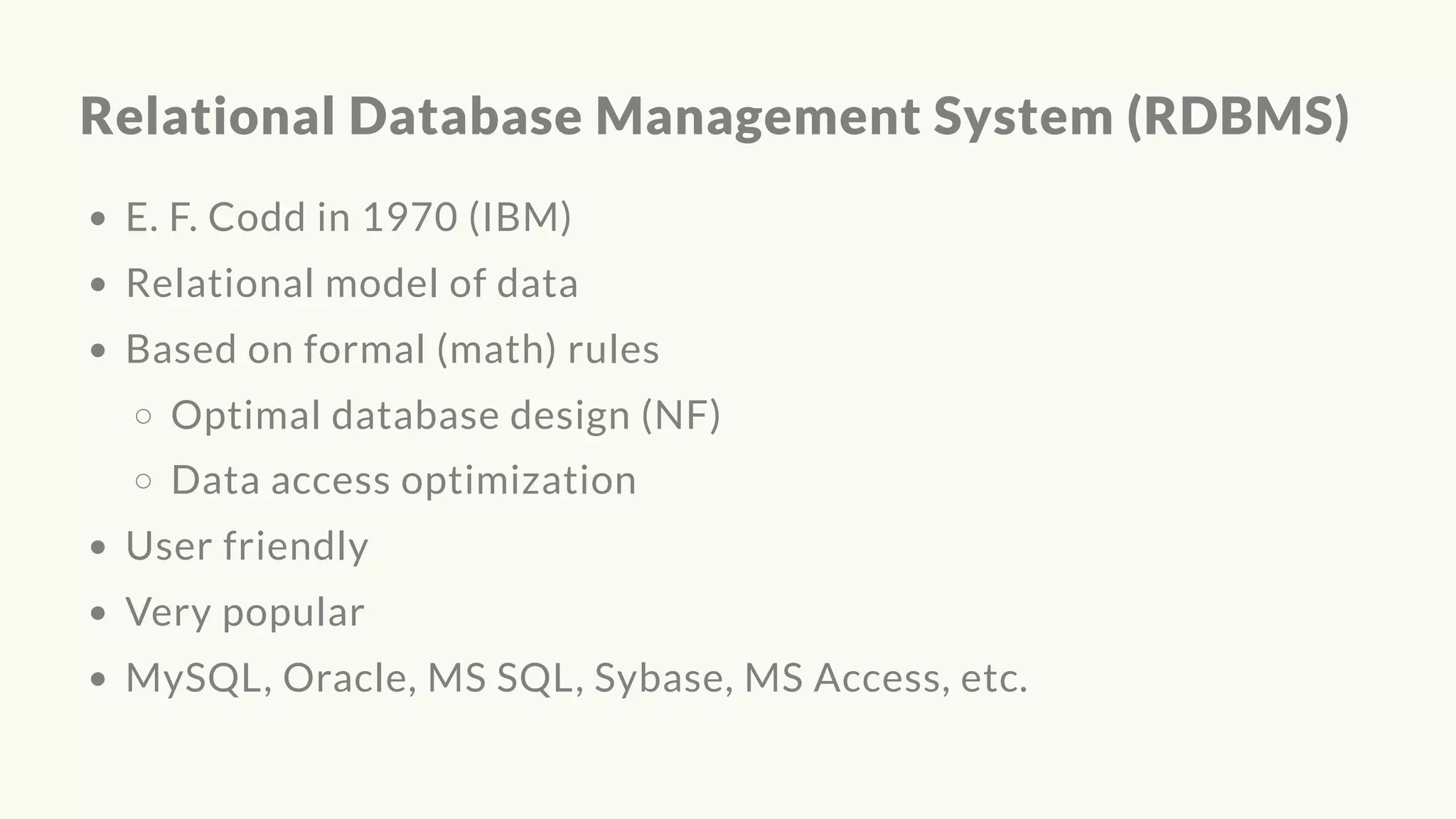 Database Systems - A Historical Perspective | PDF