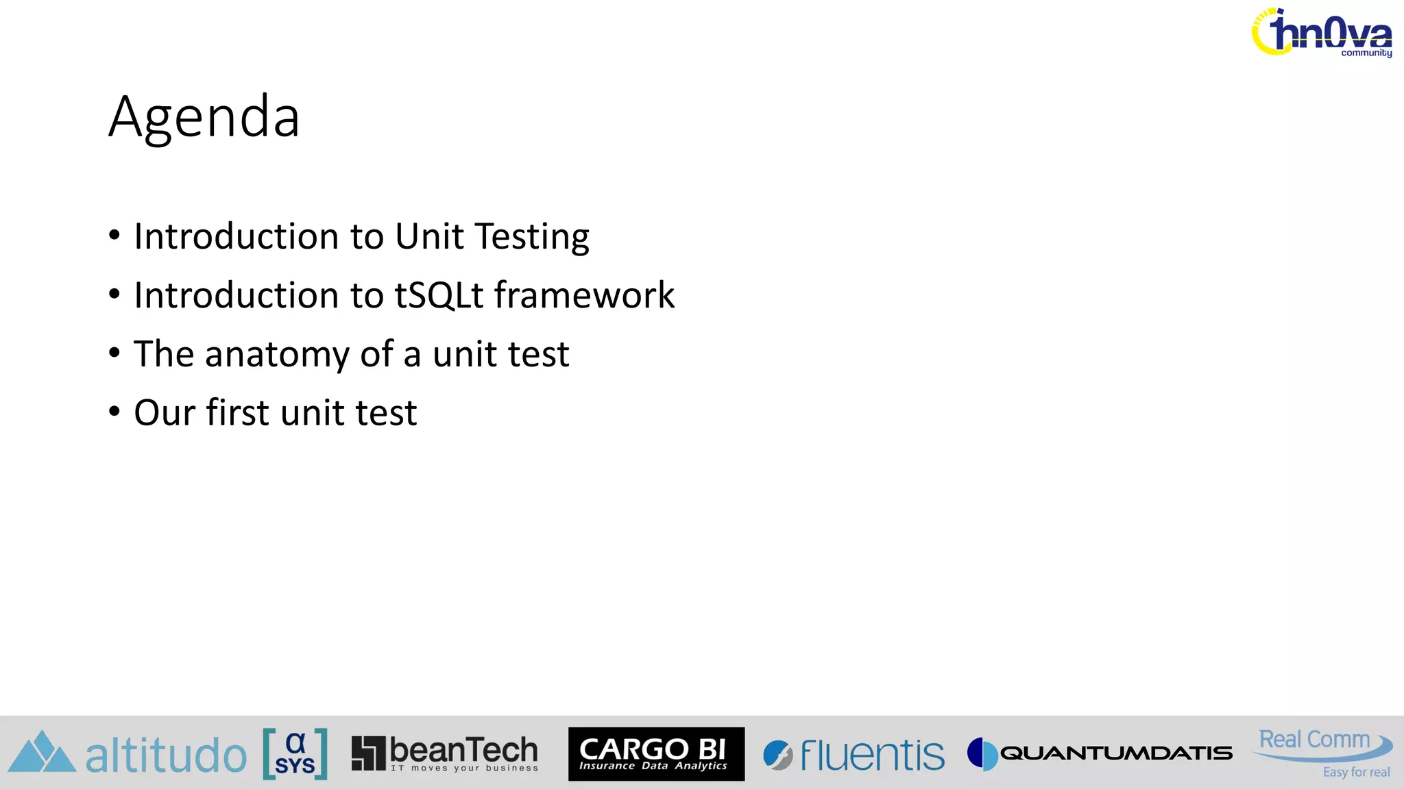 Database development unit test with tSQLt | PDF