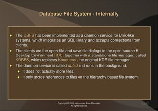 Database File System | PPT