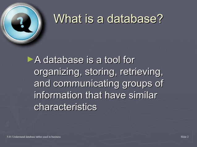 Database Fundamentals | PPT