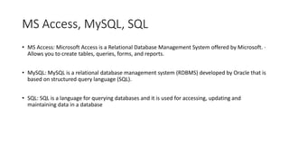 Database lecture 1 | PPTX