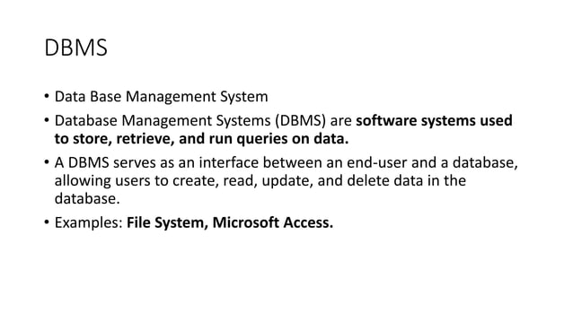 Database lecture 1 | PPTX | Databases | Computer Software and Applications