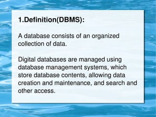 Database management-system | PPT