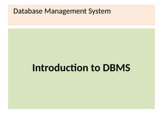Database-Management-System - Topic Data Models | PPTX