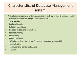 Database-Management-System - Topic Data Models | PPT