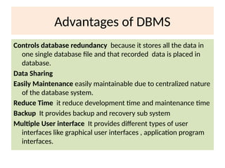 Database-Management-System - Topic Data Models | PPTX