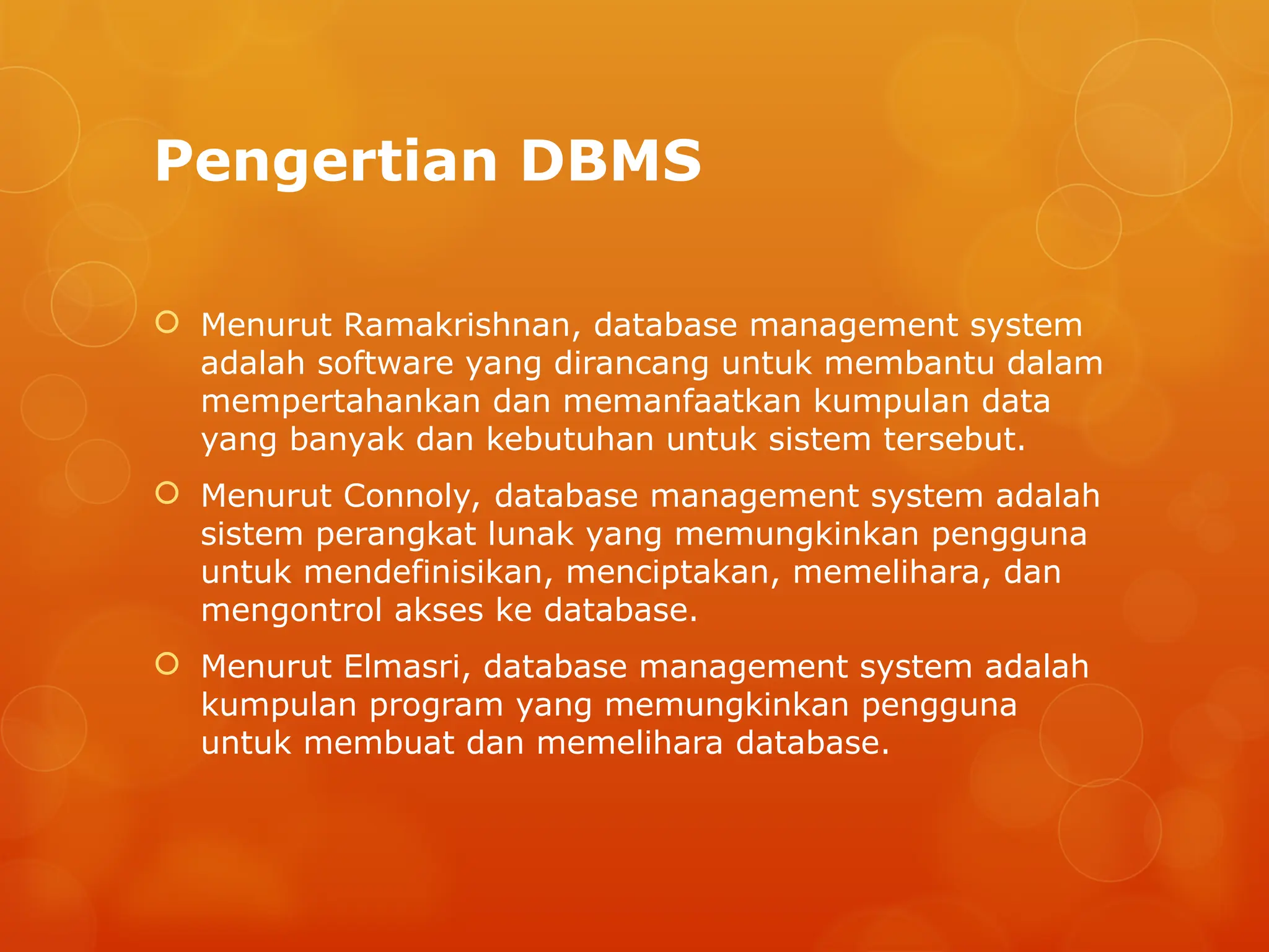 Database-Management-System Informasai manajemen | PPT