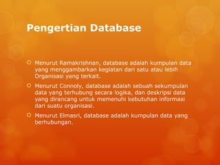Database-Management-System Informasai manajemen | PPT