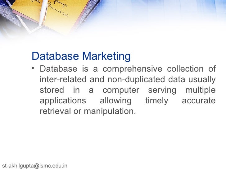 Database Marketing