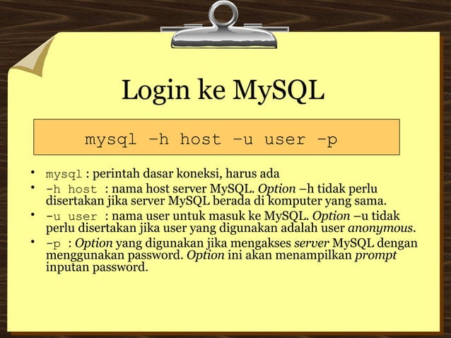 Database MySql | PPT