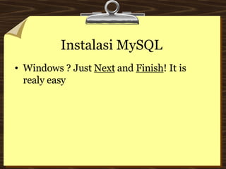 Database MySql | PPT