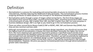 Database - Normalization | PPTX