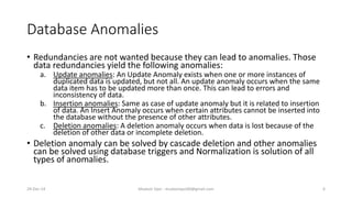 Database - Normalization | PPTX