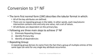 Database - Normalization | PPTX