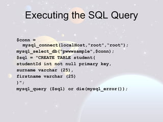 Database presentation | PPT