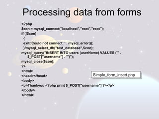 Database presentation | PPT