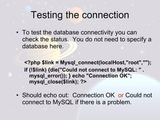 Database presentation | PPT