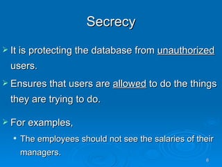 Database Security | PPT