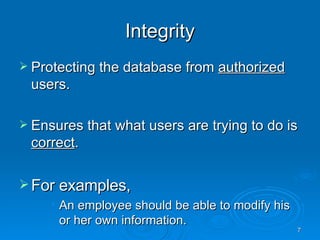 Database Security | PPT