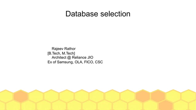 Database selection | PPT