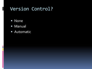 Database Source Control | PPT
