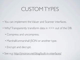 Go database/sql | PPT