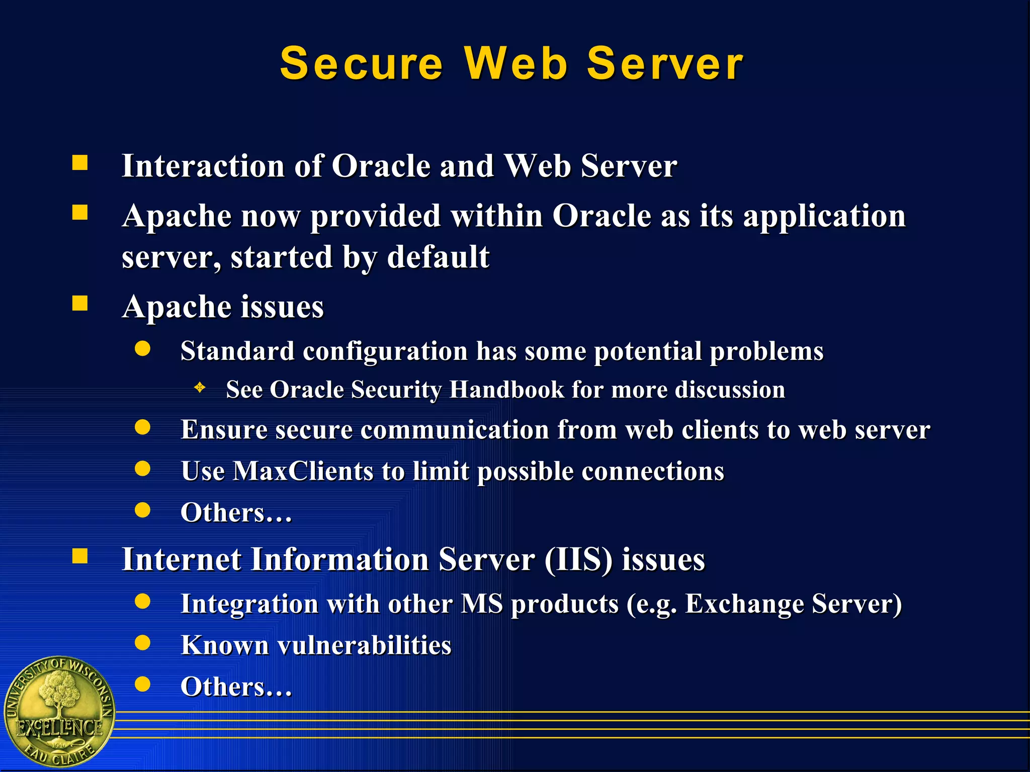 Database Systems Security Ppt Databases Computer Software And Applications
