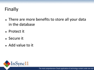 Database & Technology 1 _ Marcelle Kratchvil _ Why you should be storing unstructured data in ...