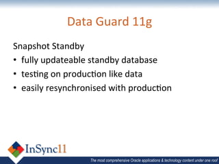 Database & Technology 1 _ Milina Ristic _ Why use oracle data guard.pdf