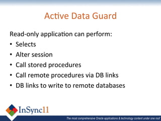 Database & Technology 1 _ Milina Ristic _ Why use oracle data guard.pdf