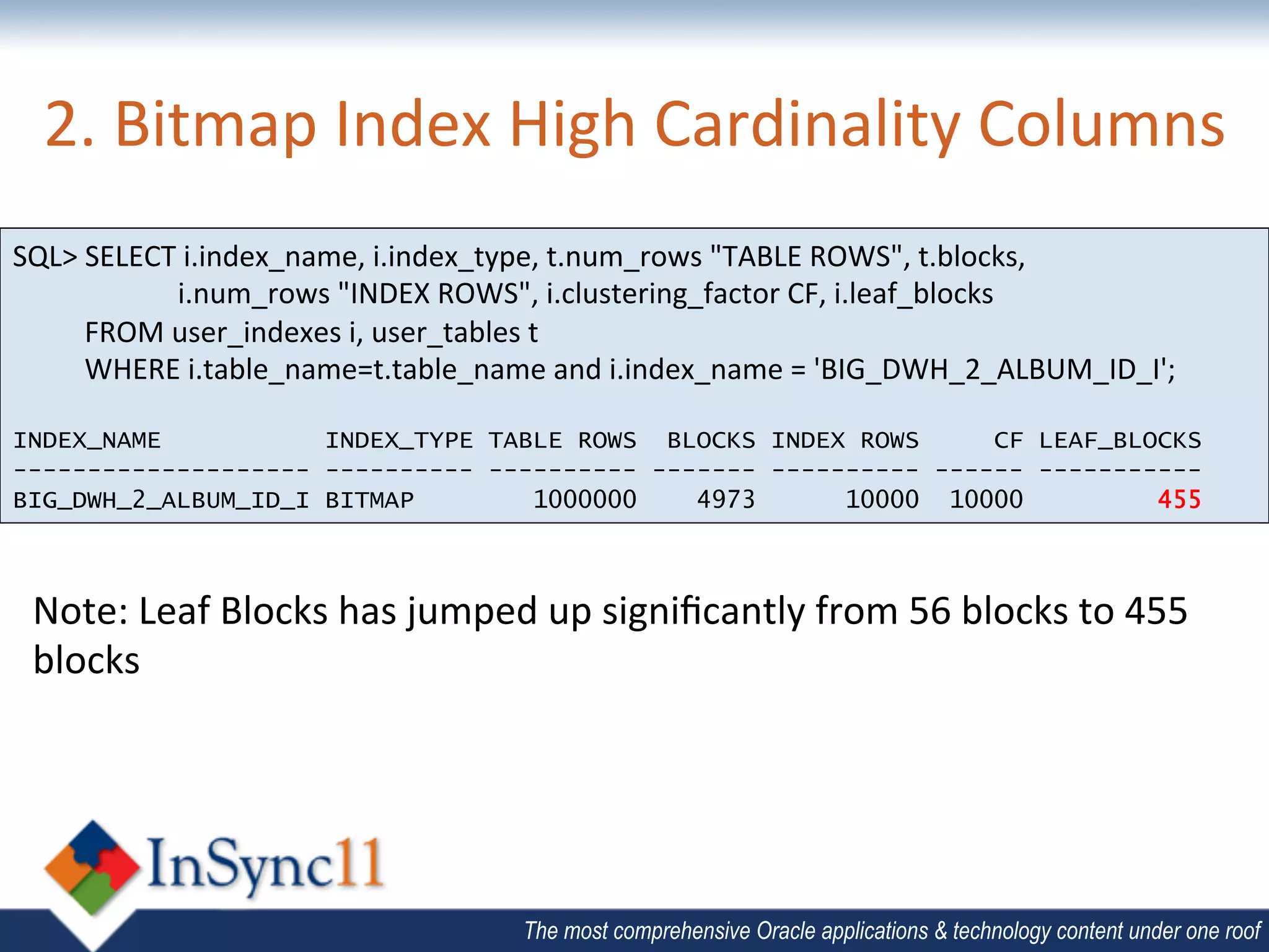 Database & Technology 2 _ Richard Foote _ 10 things you probably dont know about Oracle's ...