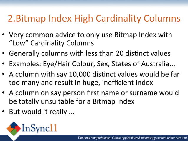 Database & Technology 2 _ Richard Foote _ 10 things you probably dont ...