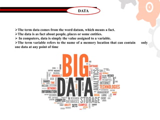 Data and Information - R.D.Sivakumar | PPT