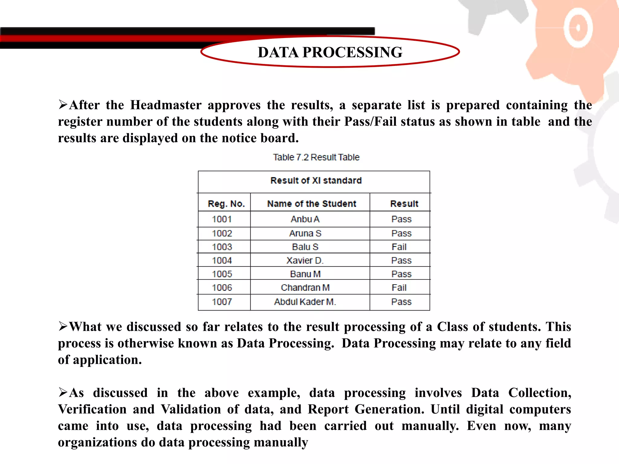 Data Processing - R.D.Sivakumar | PPT