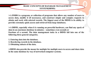 Basic Concepts of DBMS - R.D.Sivakumar | PPT