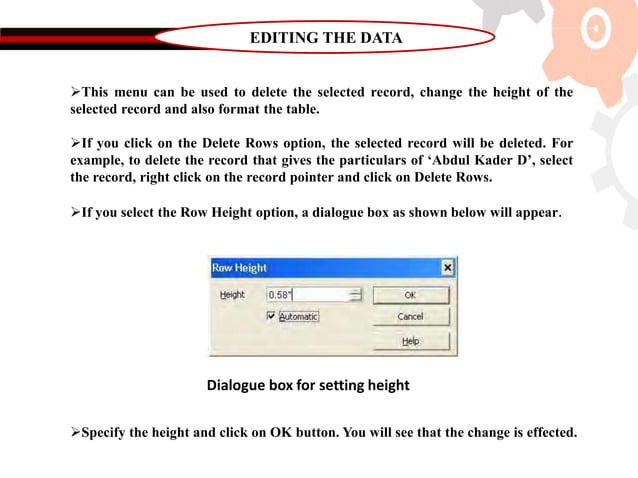 Working with Star Office Base - R.D.Sivakumar | PPTX