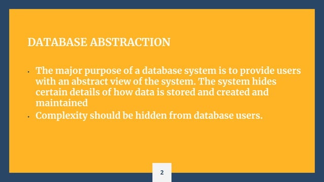 Database Abstraction Pptx Databases Computer Software And