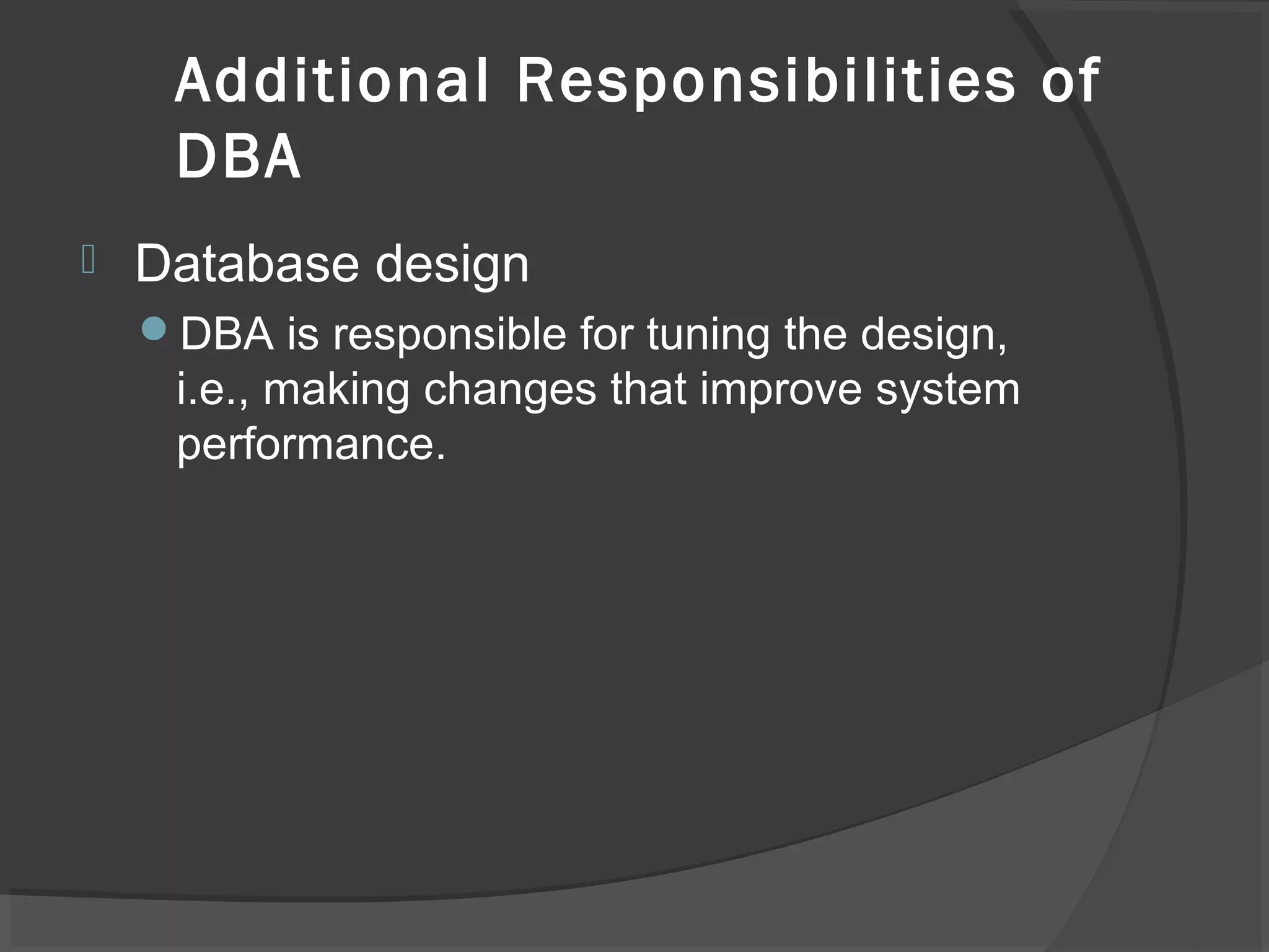 Database admiistration | PPT