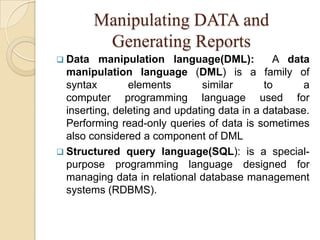 Database administration | PPTX