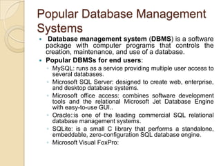 Database administration | PPTX