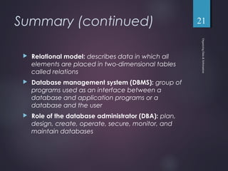 Database administration | PPT